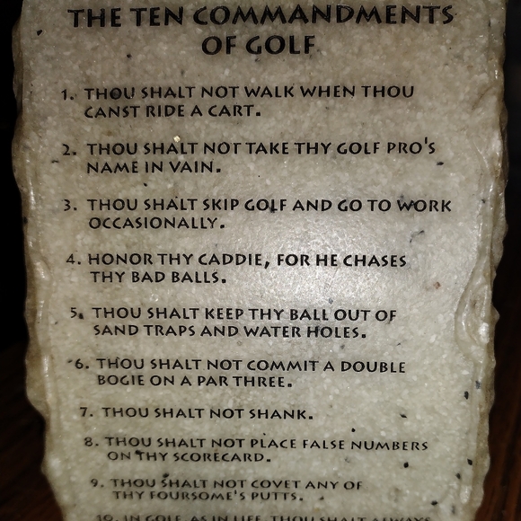 No name | Accents | Golf Ten Commandments | Poshmark